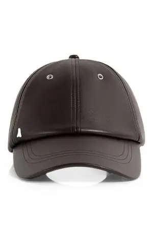 Manière De Voir Vegan Leather Cap - Brown
