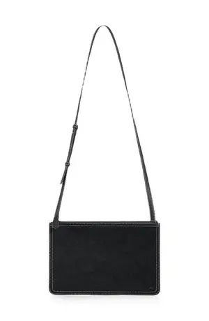Manière De Voir Contrast Stitch Crossbody Bag - Black