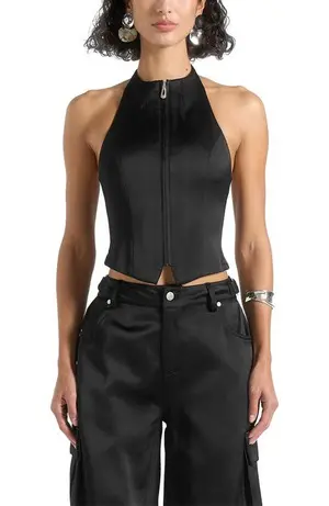 Maniere De Voir Zip Up Camis Tanks For Women