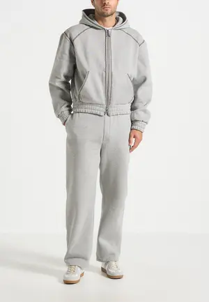 Manière De Voir Marcel Whipstitch Regular Jogger - Light Grey