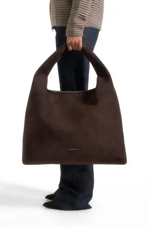 Manière De Voir Aubin Braided Suede Hobo Bag
