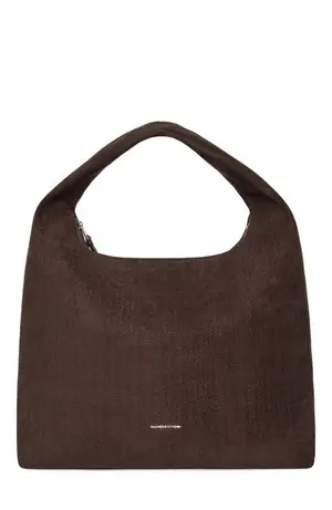 Manière De Voir Aubin Braided Suede Hobo Bag