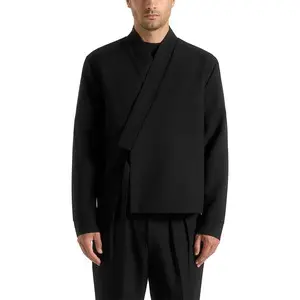 Manière De Voir Textured Wrap Jacket