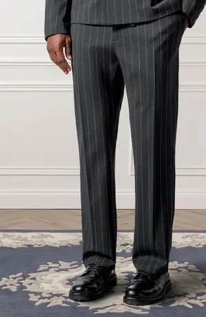 Manière De Voir Joseph Regular Fit Pinstripe Trousers