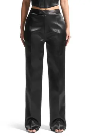 Manière De Voir Satin Tailored Trousers