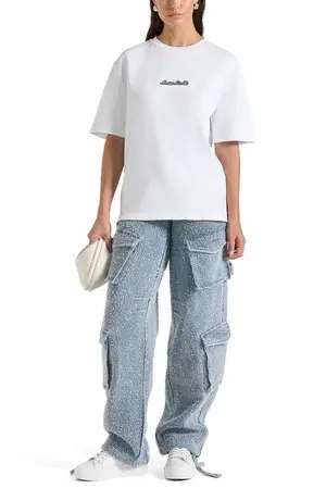 Manière De Voir Signature Relaxed Fit T-shirt - White