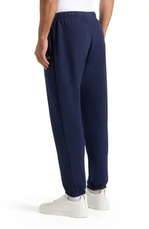 Manière De Voir Signature Regular Fit Cuffed Sweatpants - Navy