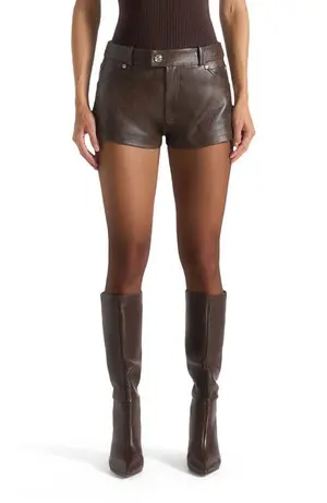 Manière De Voir Samia Mini Shorts - Brown