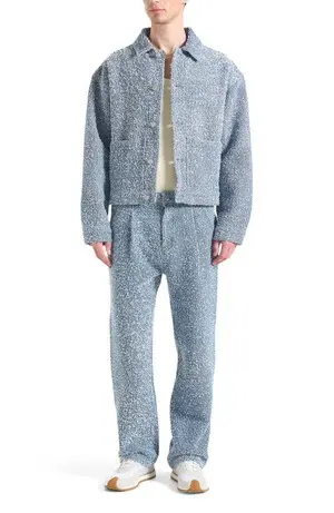 Manière De Voir Arnault Boucle Pleated Jeans - Blue