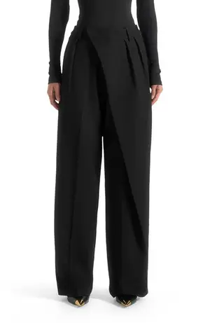 Manière De Voir Colette Tailored Wrap Pleat Trousers