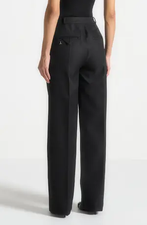 Manière De Voir Tailored Twin Pleat Trousers - Black