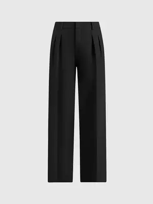 Manière De Voir Tailored Twin Pleat Trousers - Black