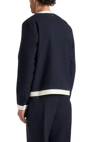 Manière De Voir Tailored Cardigan With Contrast Placket