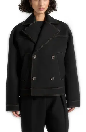 Manière De Voir Mika Tailored Jacket With Contrast Stitch
