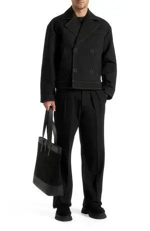 Manière De Voir Mika Tailored Jacket With Contrast Stitch