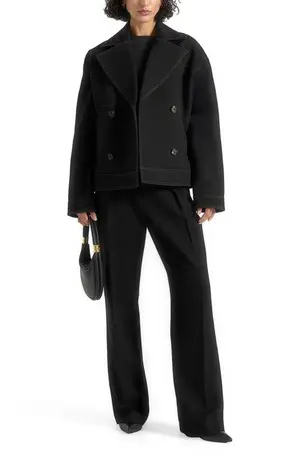 Manière De Voir Mika Tailored Jacket With Contrast Stitch
