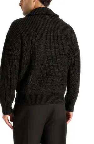Manière De Voir Speckled Wool Zip Jacket