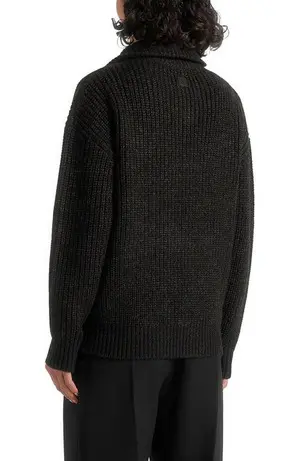 Manière De Voir Speckled Wool Zip Jacket