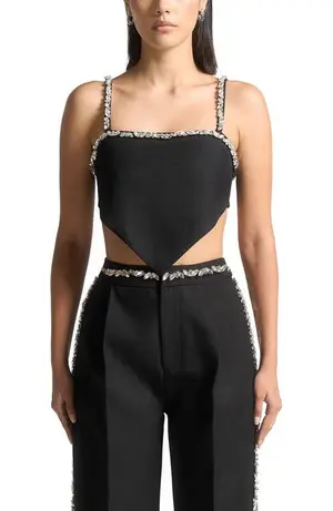 Manière De Voir Eloise Embellished Handkerchief Top