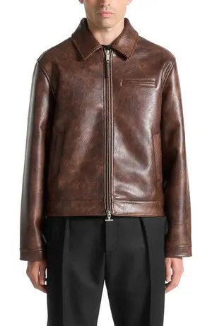 Manière De Voir Vintage Leather Jacket