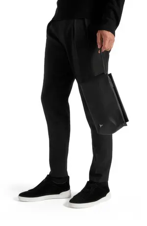 Manière De Voir Textured Vegan Leather Wash Bag