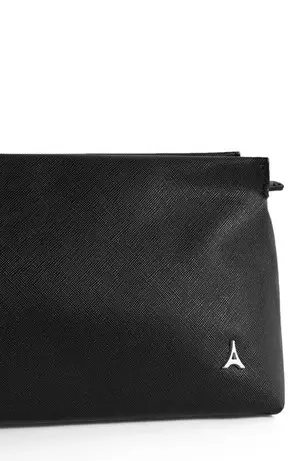 Manière De Voir Textured Vegan Leather Wash Bag