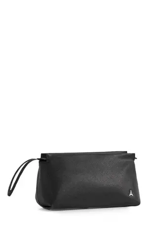 Manière De Voir Textured Vegan Leather Wash Bag