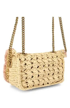 Kurt Geiger Chelsea Woven Shoulder Bag - Open Beige