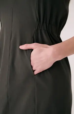 LOLE Sleeveless Shirt Dress - Olive
