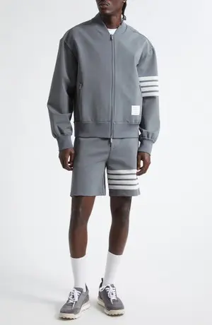 Thom Browne 4-bar Tech Shorts - Medium Grey