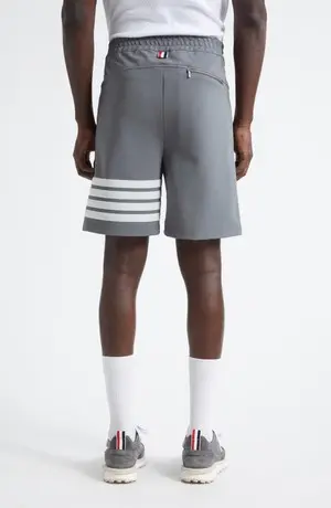 Thom Browne 4-bar Tech Shorts - Medium Grey