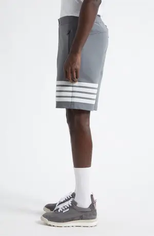 Thom Browne 4-bar Tech Shorts - Medium Grey