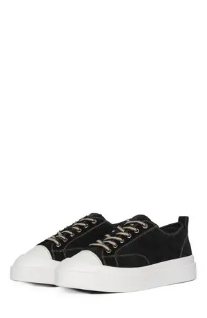 Manière De Voir Vienna Suede Contrast Stitch Sneakers