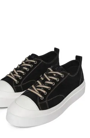 Manière De Voir Vienna Suede Contrast Stitch Sneakers