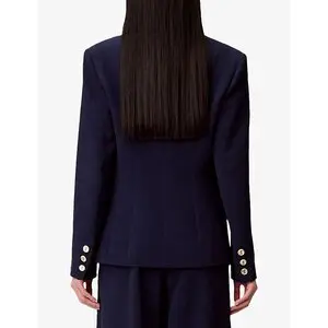 Claudie Pierlot V-neck Tailored Lyocell-blend Jacket