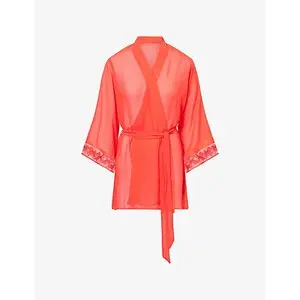 Bluebella Annabel Chiffon Robe - Red