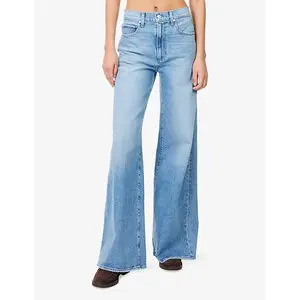 Paige Cameron 34" Wide-leg Denim Jeans - Moutaintop