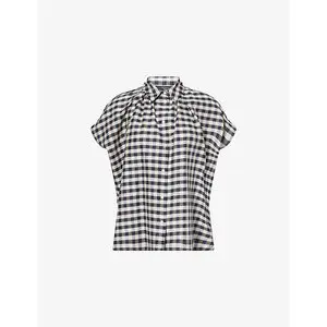 Max Mara Gingham-print Oversize Shirt