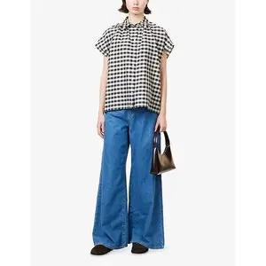 Max Mara Gingham-print Oversize Shirt