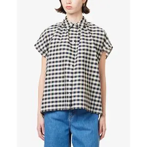 Max Mara Gingham-print Oversize Shirt