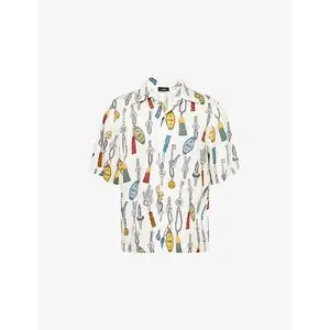 Amiri Keys Camp-collar Woven Shirt