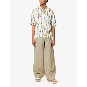 Amiri Keys Camp-collar Woven Shirt