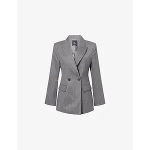 ANINE BING Tiphaine Pinstripe Wool Blazer
