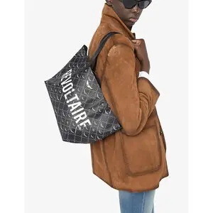 Zadig&Voltaire Z Shopper Revoltaire Coated-canvas Tote Bag - Black