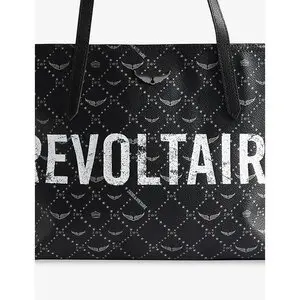 Zadig&Voltaire Z Shopper Revoltaire Coated-canvas Tote Bag - Black