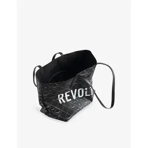 Zadig&Voltaire Z Shopper Revoltaire Coated-canvas Tote Bag - Black