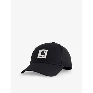 Sacai X Carhartt Wip Brand-patch Baseball Cap - Black