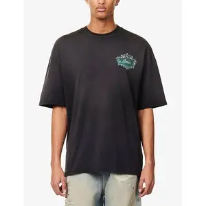 Amiri Chateau Crest Printed Cotton-jersey T-shirt