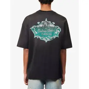 Amiri Chateau Crest Printed Cotton-jersey T-shirt