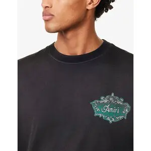 Amiri Chateau Crest Printed Cotton-jersey T-shirt